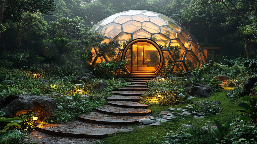Geodesic Glass Dome | Glass Geodesic Dome House | Biodomes